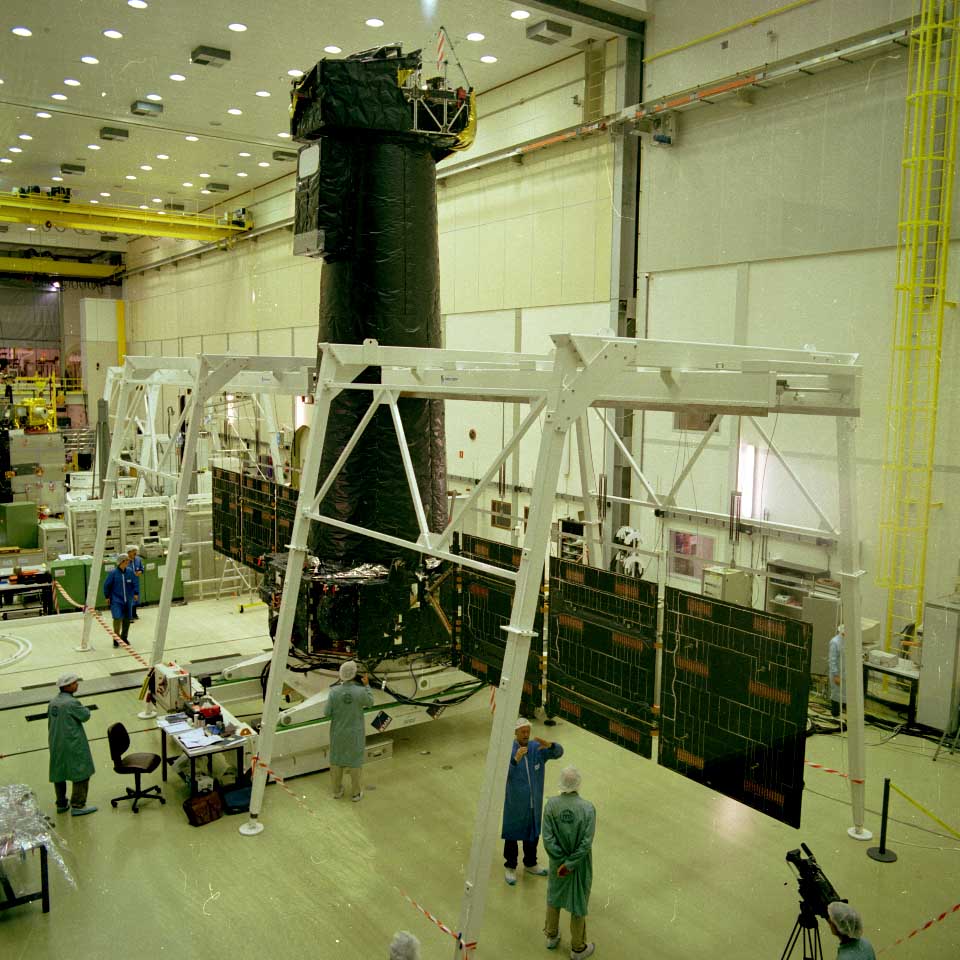 ESA - XMM solar array deployment test