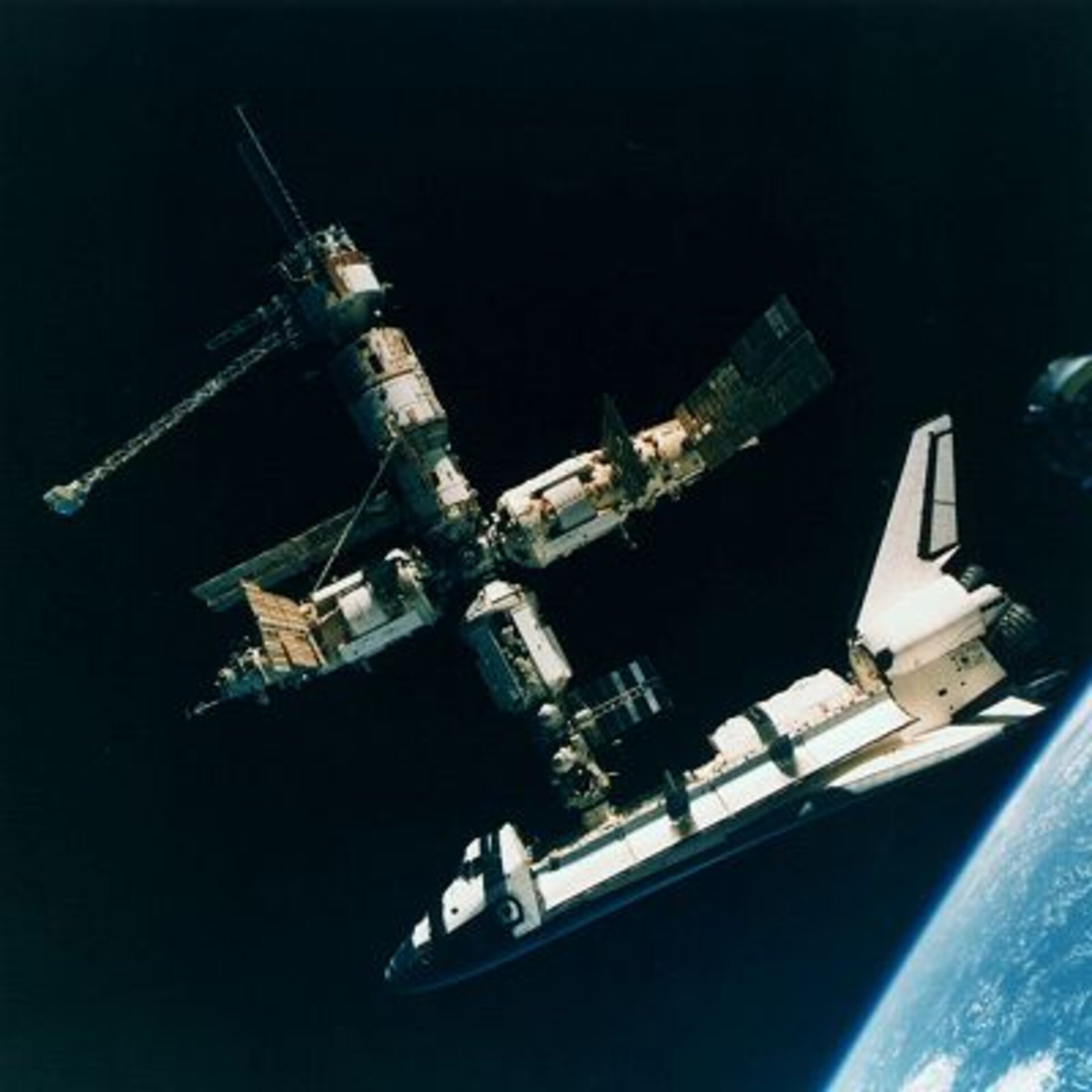 ESA - Space Shuttle docked with Mir ESA - Space Shuttle docked with Mir