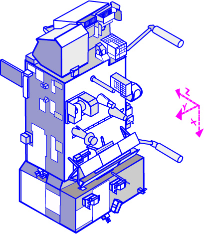 ESA - Thermal Control - Front view of Service Module