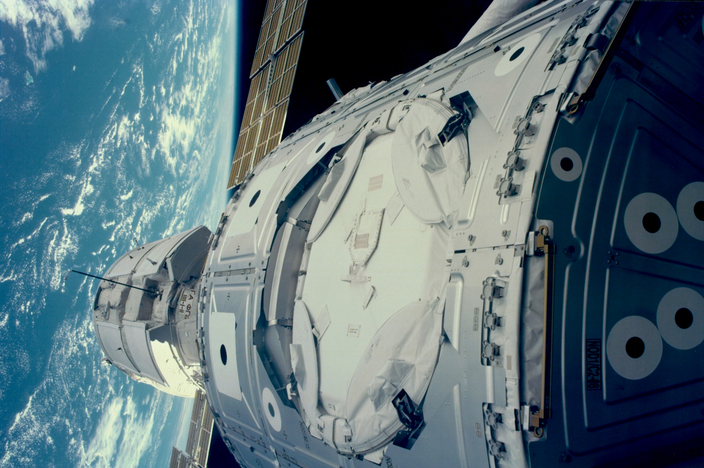 ESA - Unity docked with Zarya