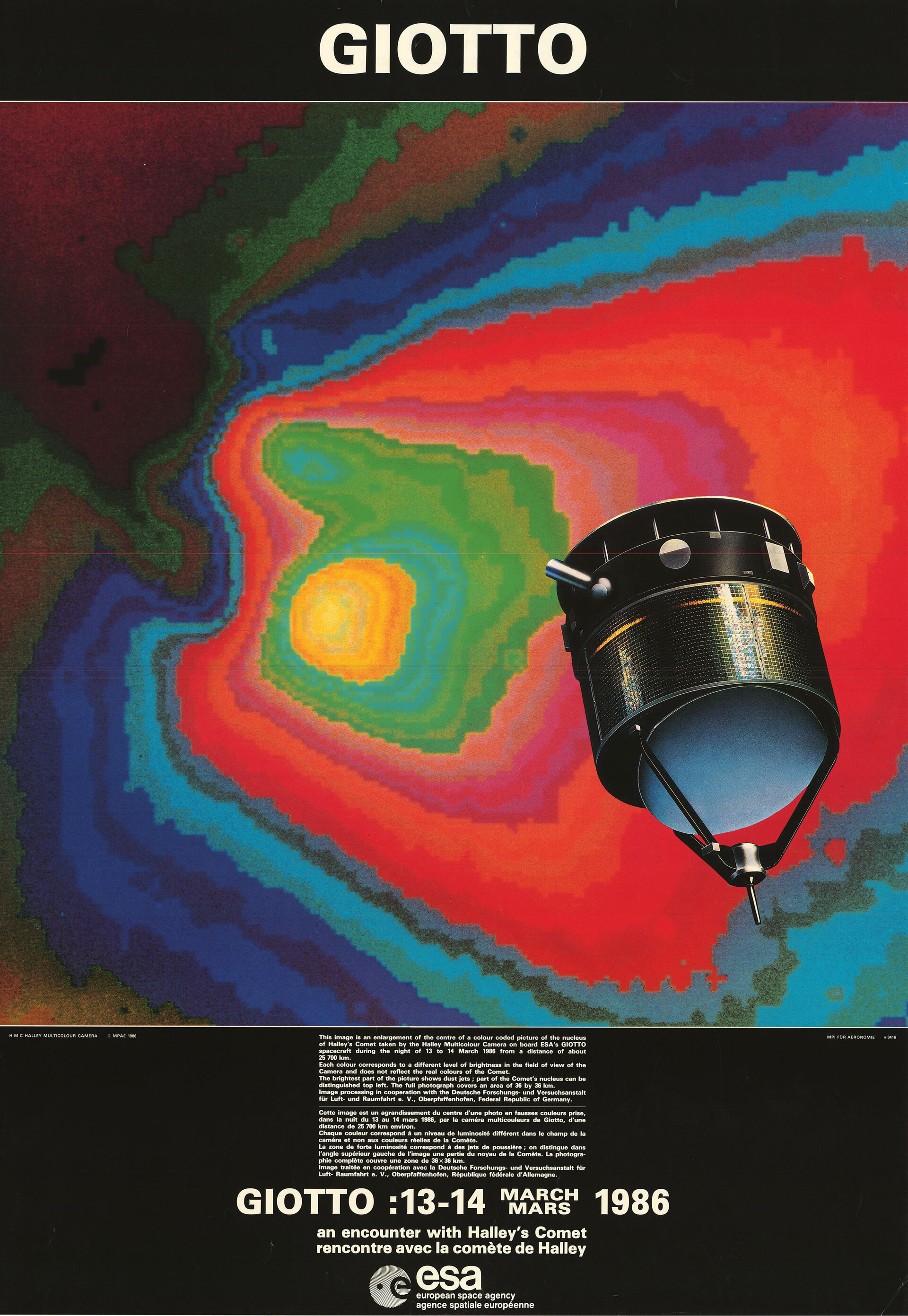 ESA - Giotto encounters Halley's Comet 1986 ESA - Giotto encounters Halley's Comet 1986