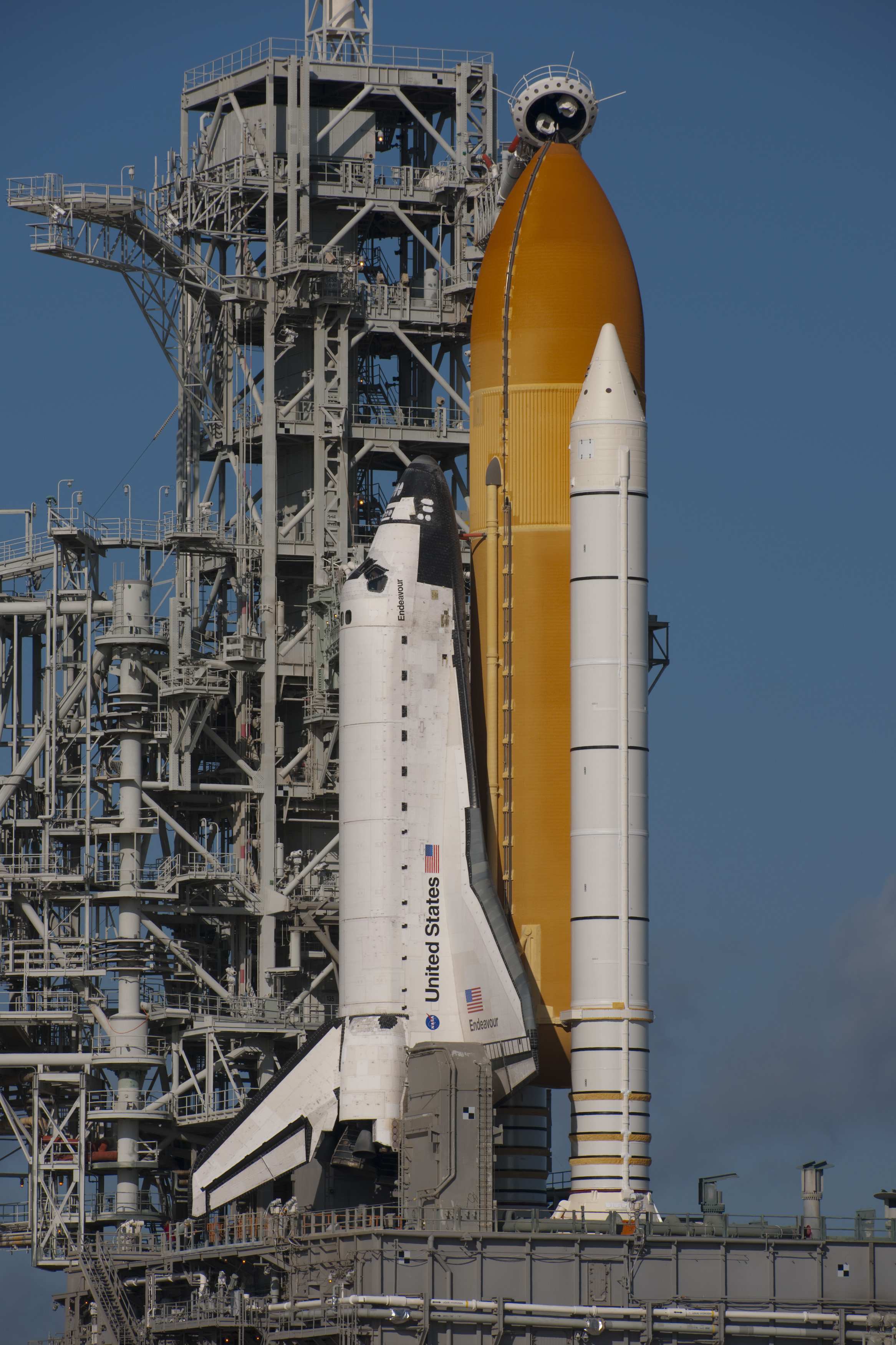 ESA - Space Shuttle Endeavour on the launch pad ESA - Space Shuttle Endeavour on the launch pad