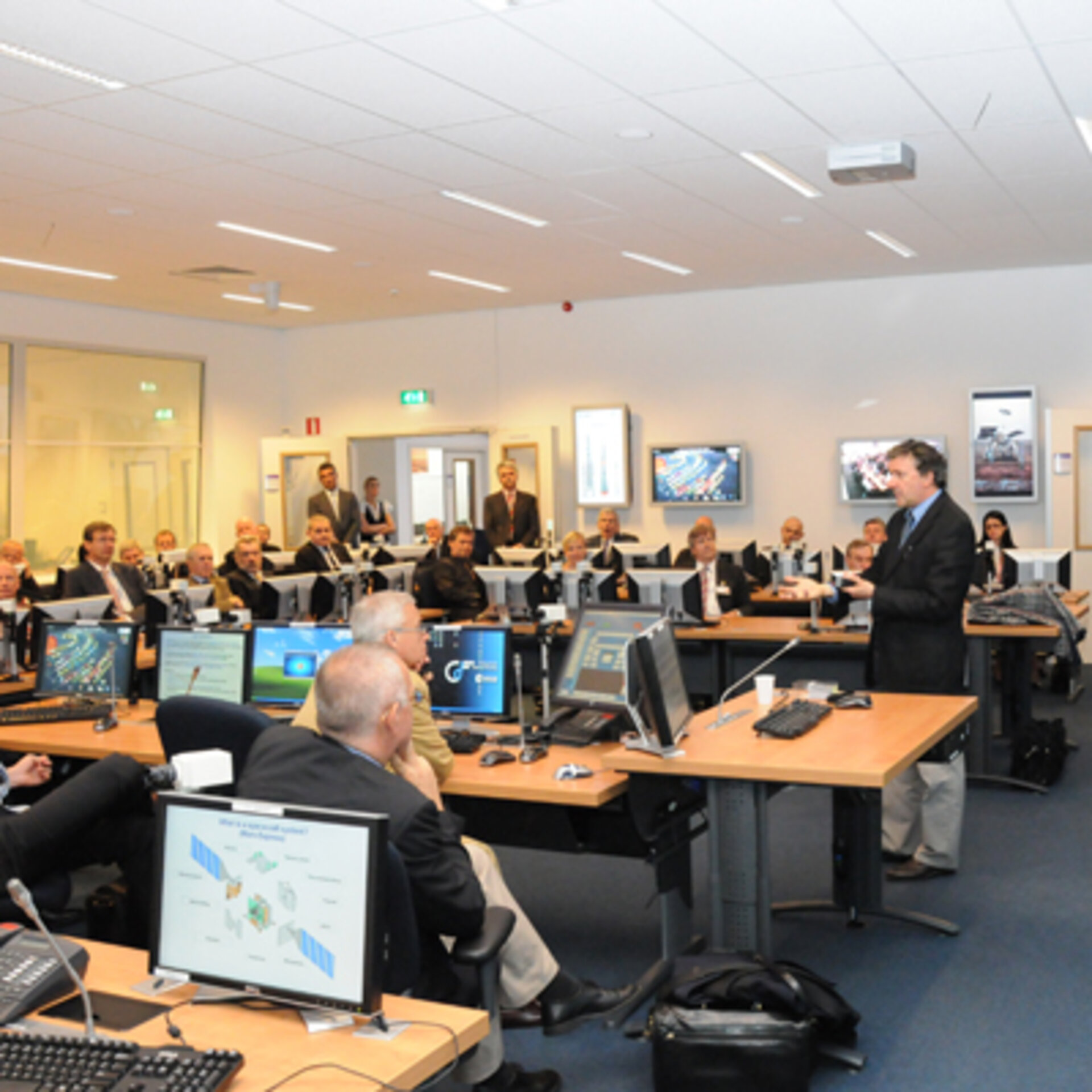 ESA - ESA Council Members visit the CDF ESA - ESA Council Members visit the CDF