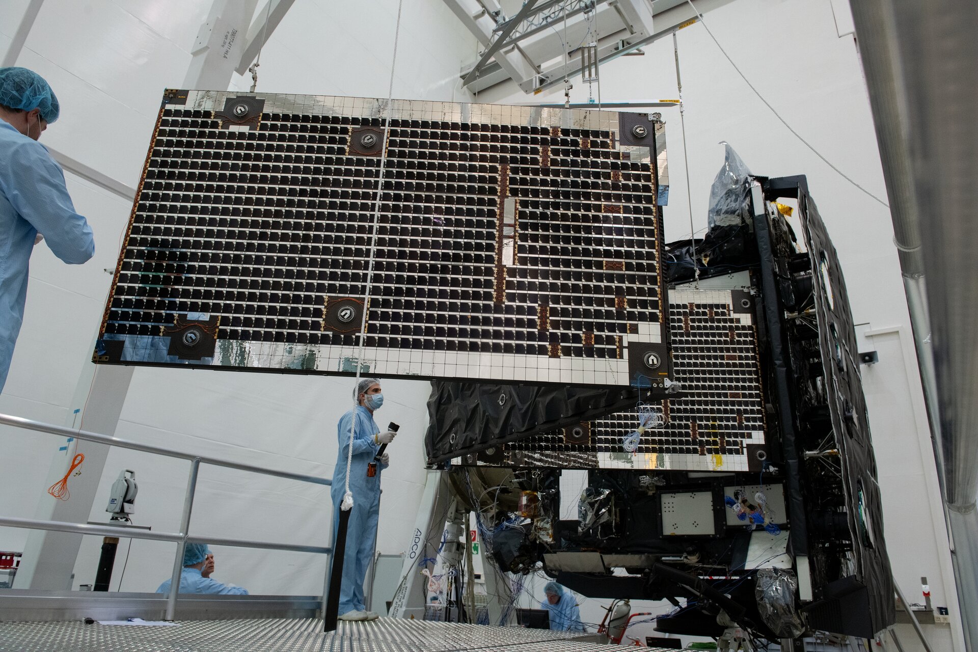 ESA - Solar Orbiter array deployment test ESA - Solar Orbiter array deployment test