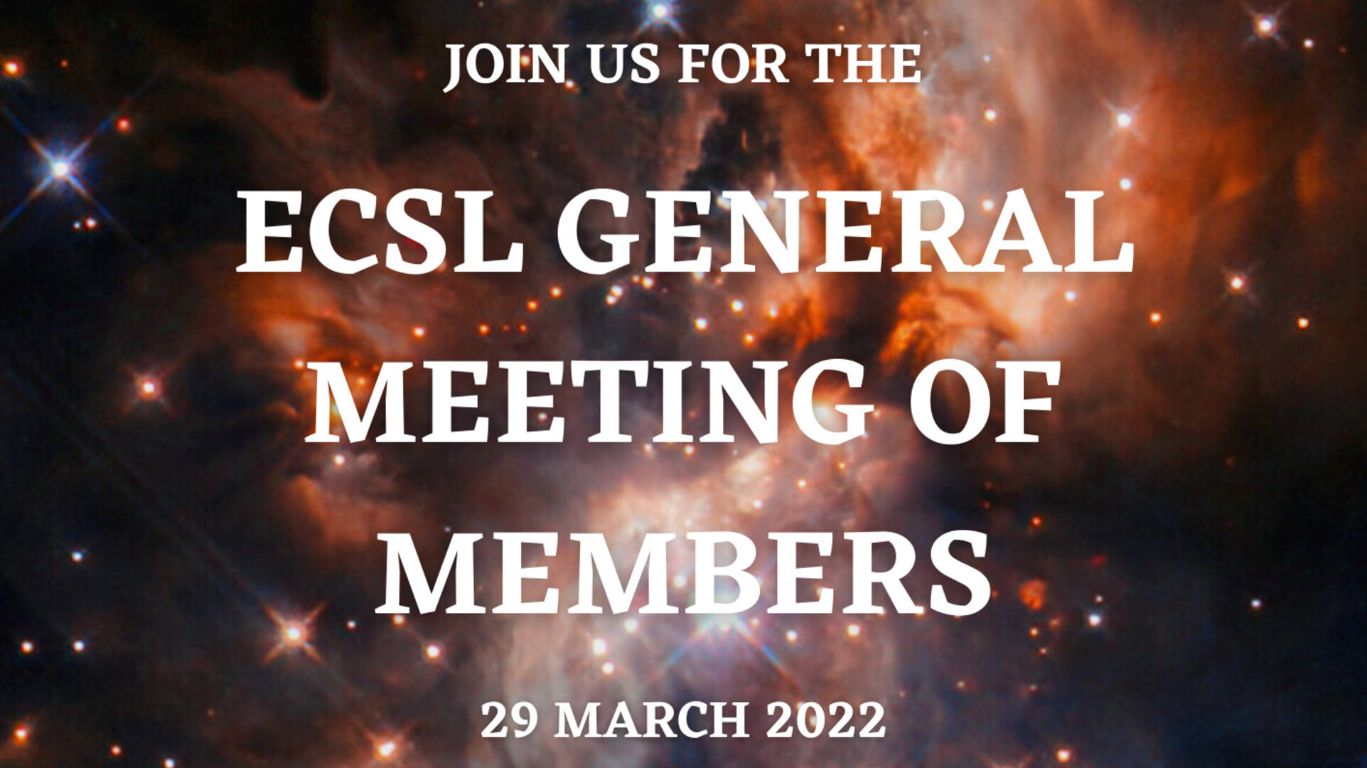 ESA - ECSL 2022 General Meeting of Members