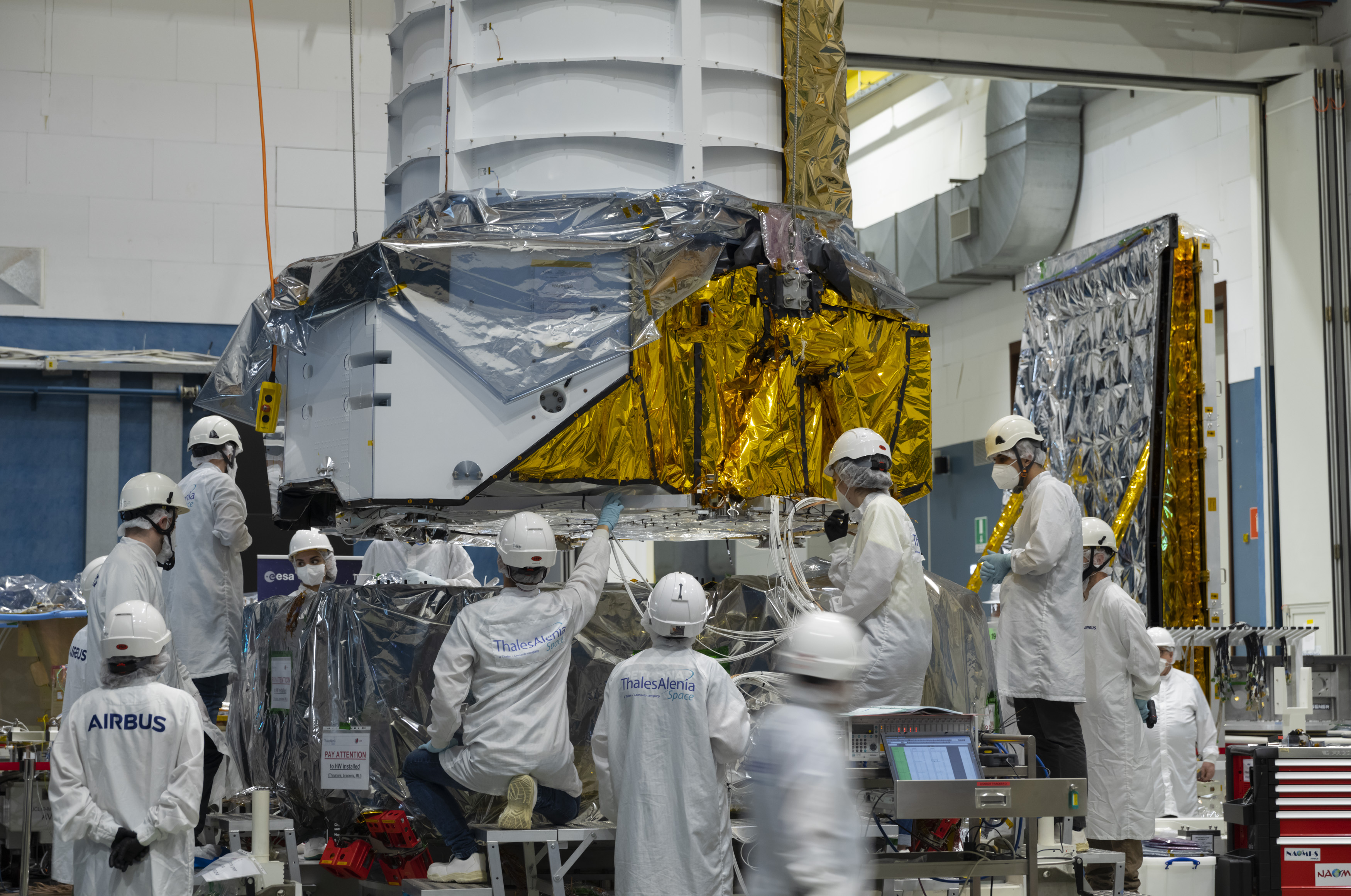 ESA - Euclid’s payload module is attached to its service module ESA - Euclid’s payload module is attached to its service module