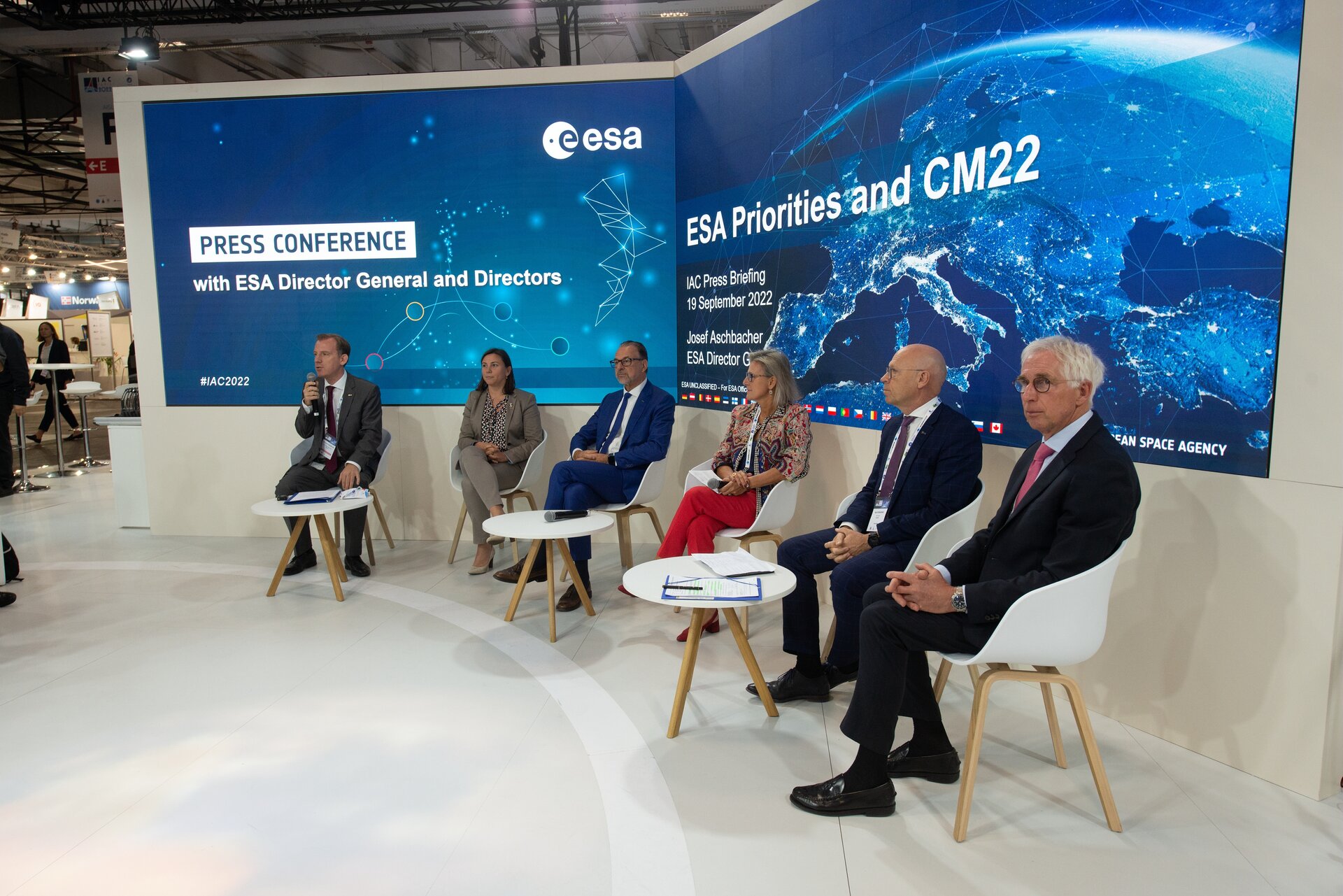 ESA - IAC 2022: ESA DG and Directors meet the press