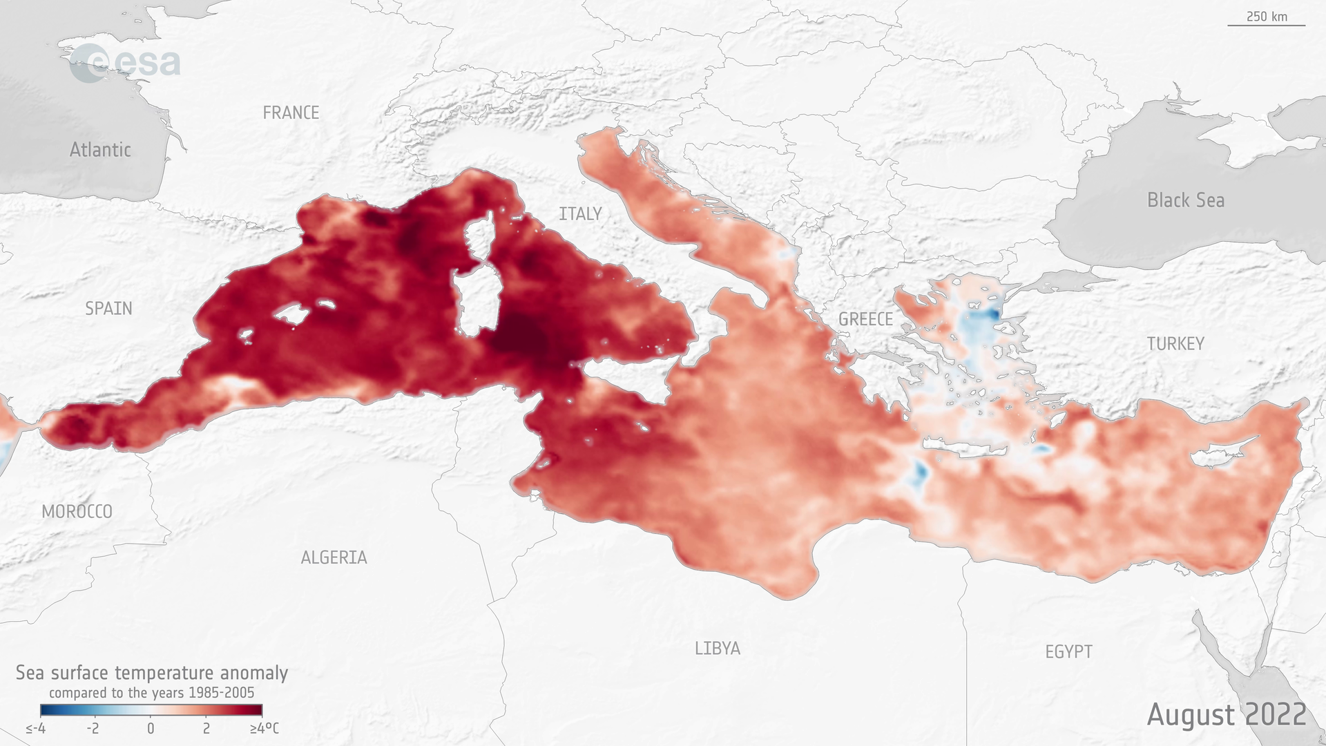 ESA - Sea surface temperature anomalies ESA - Sea surface temperature anomalies